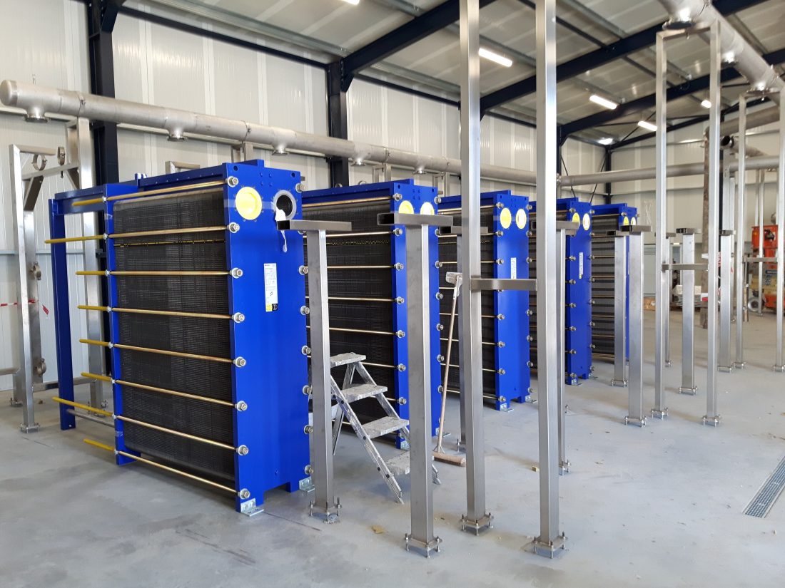 Six heat exchangers for geothermal project - Kapp